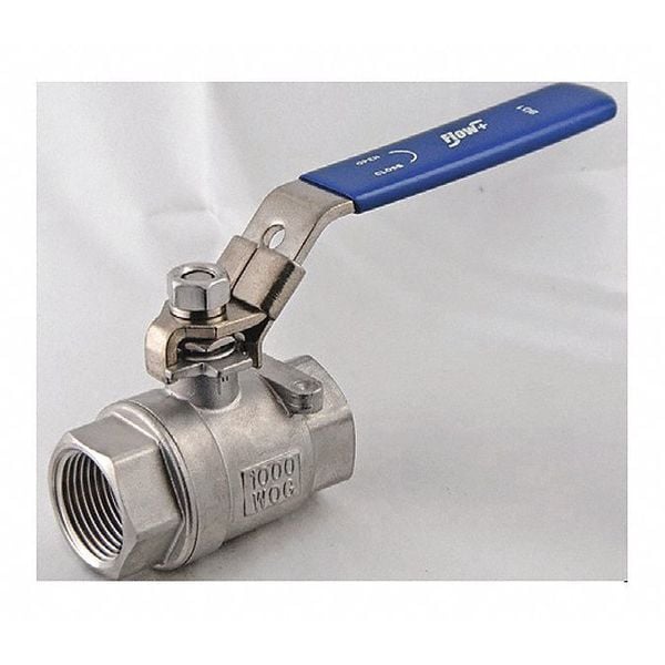 Flow Plus Ball Valve, 2-1/2", 1000 psi, CF8M, 2 pcs 25B016666RRSE | Zoro