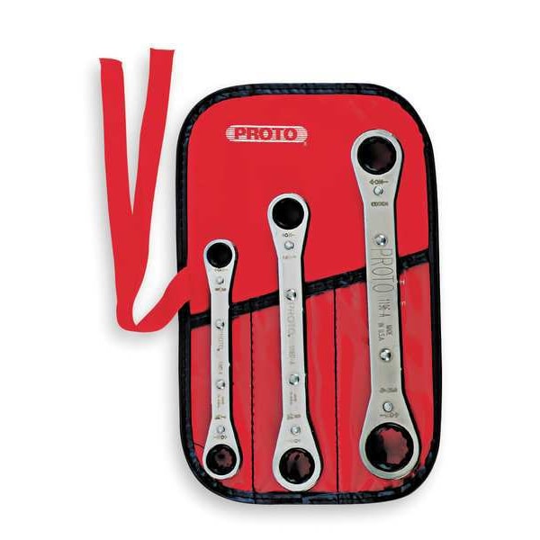 Proto Ratcheting Wrench Set, Double Box End J1190B | Zoro