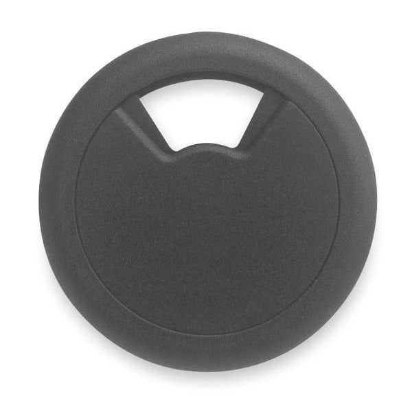 Master Caster Grommet, Desk, 2 3/8 In Dia, 1 1/8 In H, Blk 00202 | Zoro