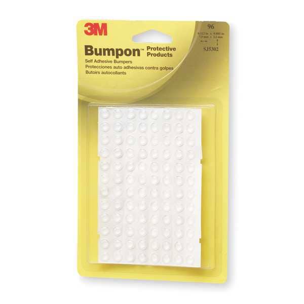 3M Bumper, Self Adhesive, 0.085 In H SJ5302 | Zoro