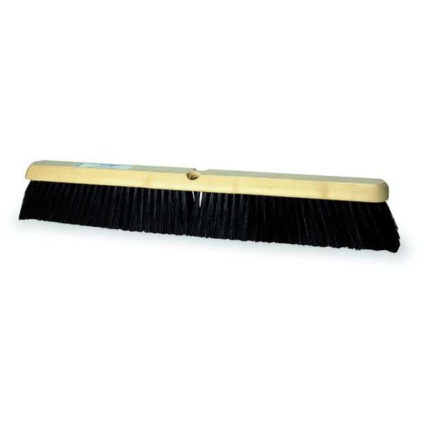 Tough Guy 24 in Sweep Face Push Broom Head, Soft, Natural, Black 2PY48 ...