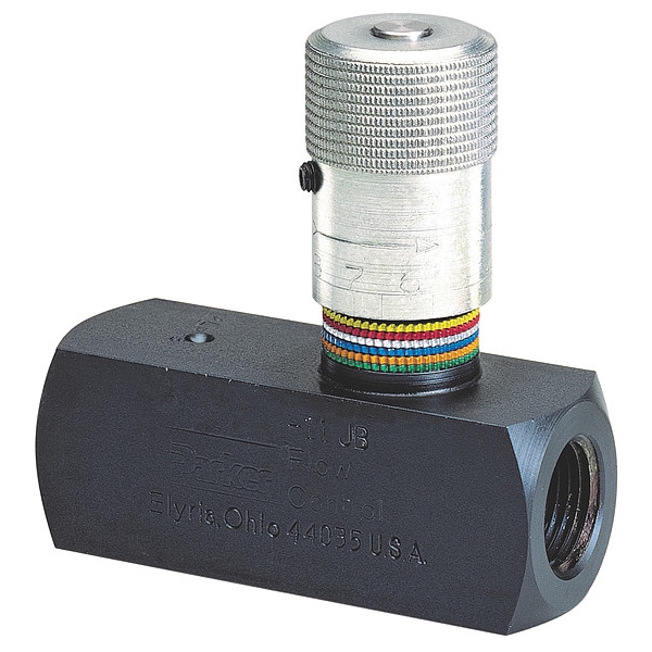 Parker Colorflow Flow Control Valve, Steel, 3/4-14, 25 GPM F1200S | Zoro