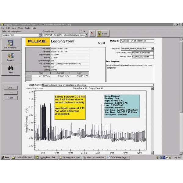 Fluke Multimeter Software/Cable FVF-Basic | Zoro