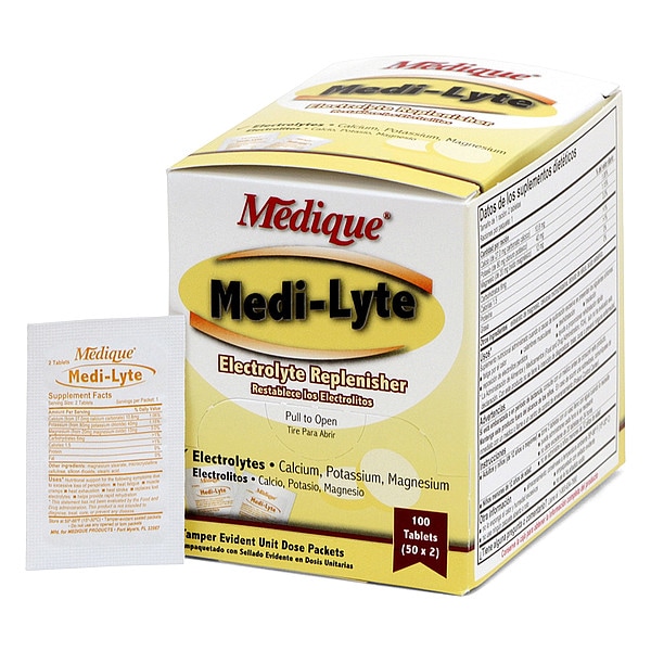 Medique Medi-Lyte, Tablet, PK100 (50 pks of 2) 03033 | Zoro