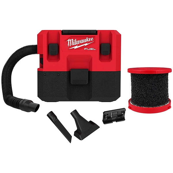 Milwaukee Tool M12 1.6 Gallon W/D Vac, Foam Wet Filter 0960-20, 49-90 ...
