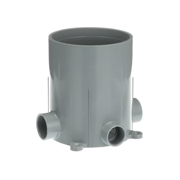 Carlon Electrical Box, 90 cu in, Floor Box Type, PVC, Round Shape ...