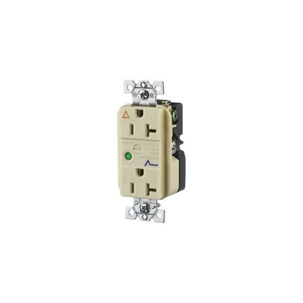 Hubbell Straight Blade Receptacle, 5-20R, 20 A, 125V AC, 2 Pole, 3 Wire ...