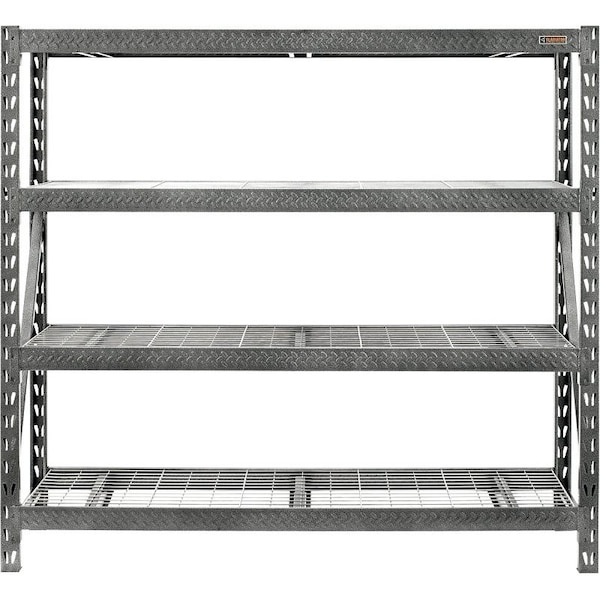 Gladiator Rack Shelf, 8000 lb Capacity, 4Shelf, 77 in OAW, 24 in OAD ...