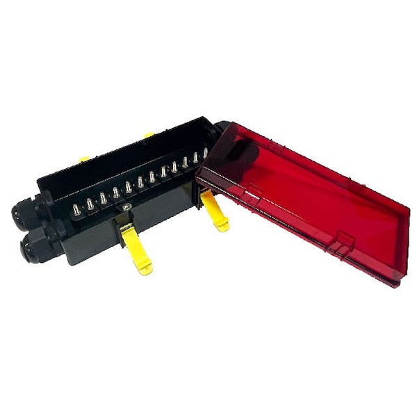 Optifuse IPX5 12-Way Junction Box, 30A/pole TJB-12P | Zoro