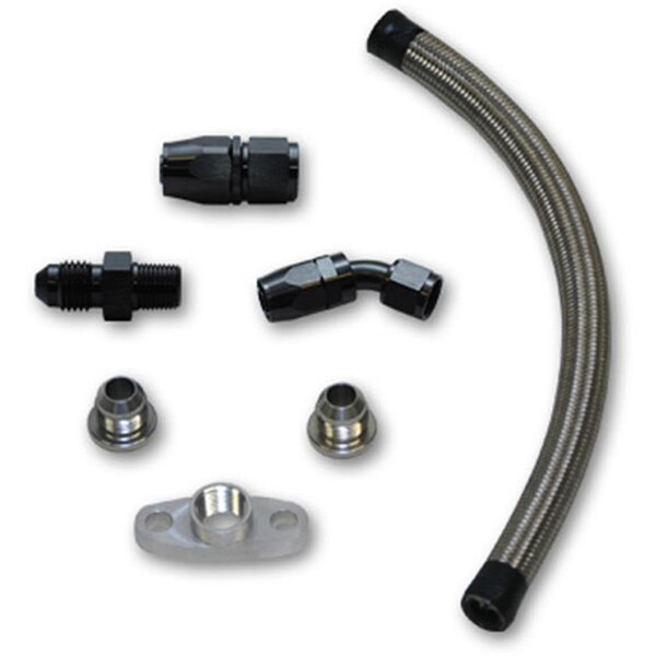 First Safety Universal Oil Drain Kit T3-T4 Top Mount Turbo Setups ...