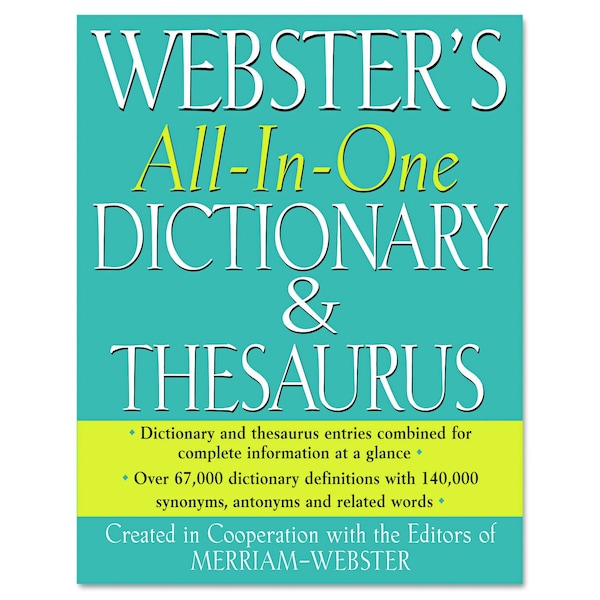 Merriam Webster Merriam-Webster All-In-One Dictionary/Thesaurus ...