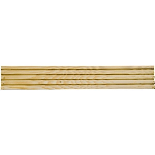 Waddell Moulding, 314 in W, Casing, Fluted Profile, Pine RFC37 | Zoro