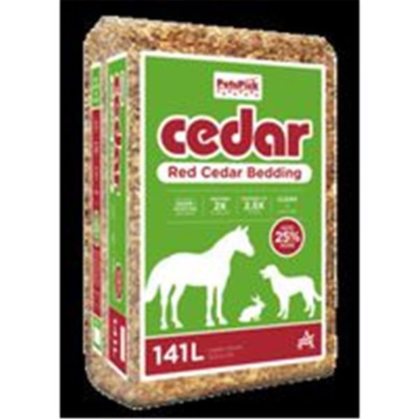 American Wood Fibers 0.4 Cubic ft. Shaving Cedar Bedding for Animals ...