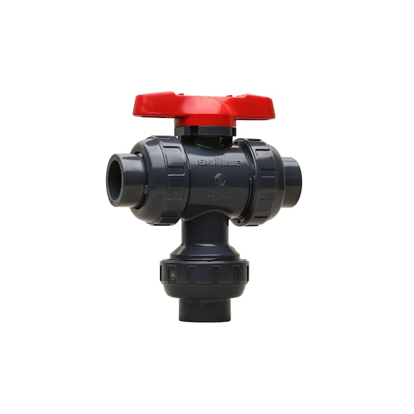 Asahi Valve, Multiport Ball, 2", PVC, FKM, Socket 2513020 | Zoro