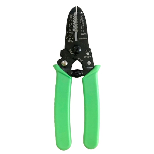 Multicomp Pro Wire Cutter & Stripper, 24AWG to 12AWG, 6.5in. Length MP011312 | Zoro