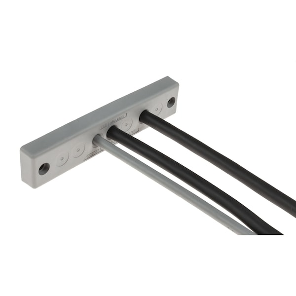 Detas DES-PDM S 112/7B Cable Entry Plate, Cutout 112 x 18 mm, Black ...