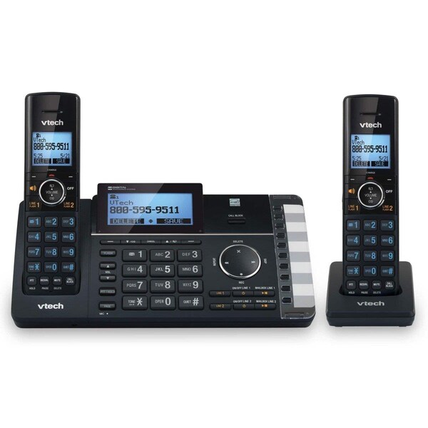 Att 2-Line Answering System with Smart Call Cordless Phone VT-DS6251 | Zoro