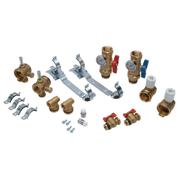 Zurn 1in Complete Brass Modular Manifold Kit QHCMKIT5 | Zoro