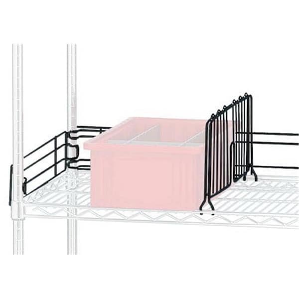 Fast Fans 36 in. Wire Shelving Unit Back Ledges - Black FA1135740 | Zoro