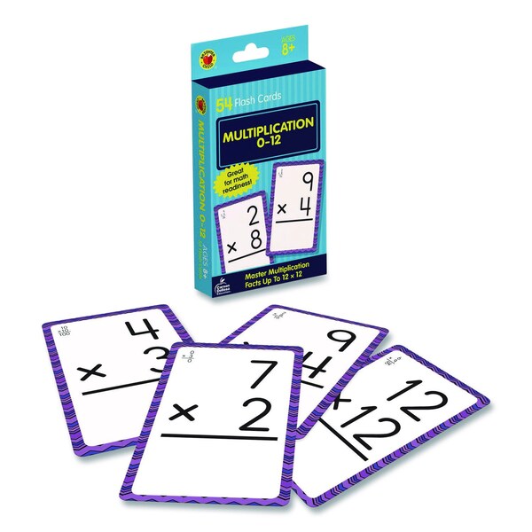 Carsondelo Multiplication 0 to 12 Flash Cards, 3.25 x 5.25, Assorted ...