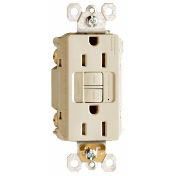 Legrand radiant Nightlight/GFCI Receptacle, 2 -Pole, 15 A, 125 VAC ...