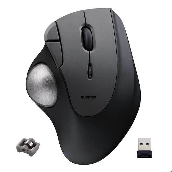 Elecom IST Ergonomic Trackball, USB Wireless, Metal Ball Bearing ...