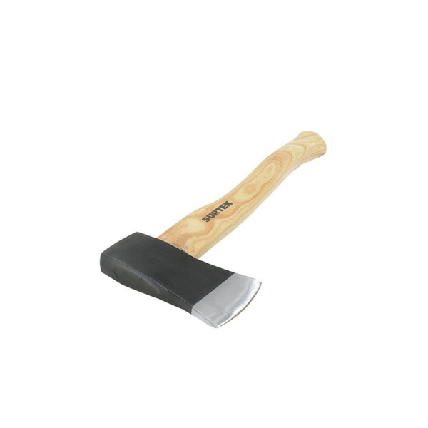 Surtek Wood Handle Forged Steel Head Hunting Axe 14in, 1-1/4 Lb HC 1 1/ ...