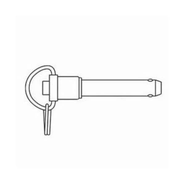 Huyett QR Pin, Ring Grip Handle, Passivated 17-4 PH SS, .25 Dia x 3 ...