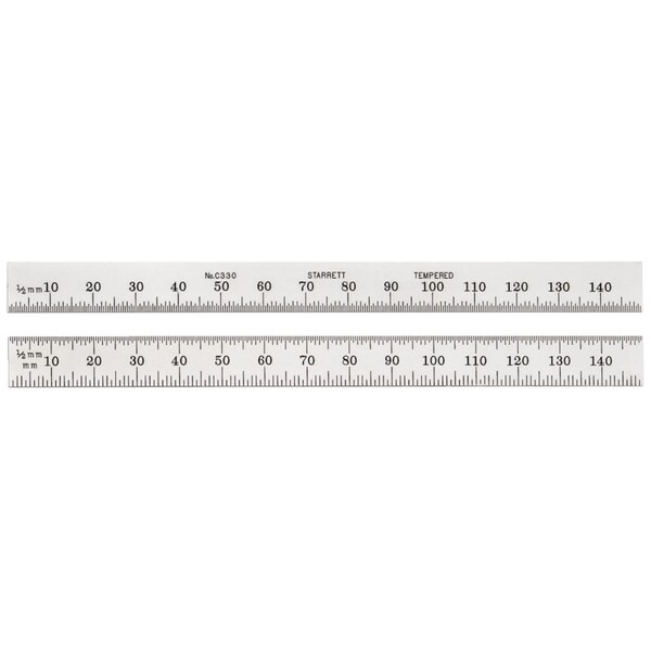 Light House Beauty 150 mm Full-Flexible Steel Rule with Millimeter ...