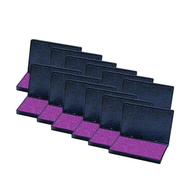 Charles Leonard Stamp Pad, Violet, 12PK 92260 | Zoro