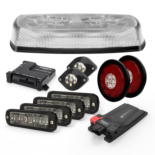 Ecco Warning Light, LED, 12-24V EC011-AW | Zoro