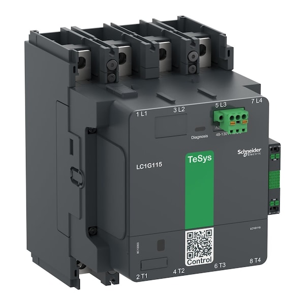 Schneider Electric IEC Magnetic Contactor, 1NC/1NO, 100V-250V AC/DC, 4 ...