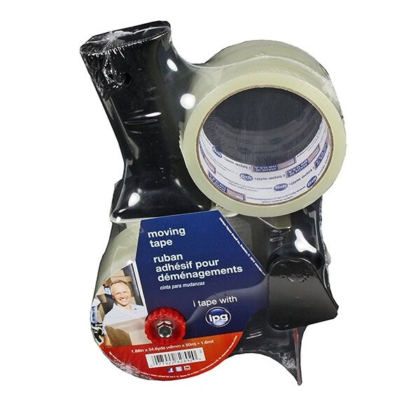 Moving Tape 1-Roll of 1.88in x 55 Yds Intertape Clear with Box & Carton ...