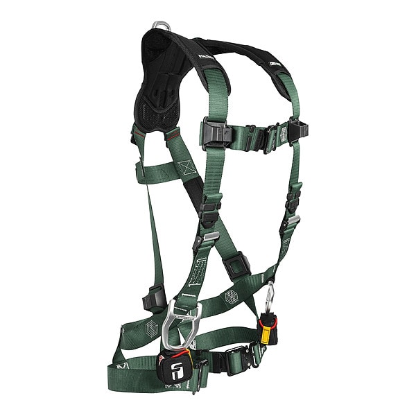 Falltech Full Body Harness, L/XL, 420 lb, Quick-Connect Chest/ Quick ...