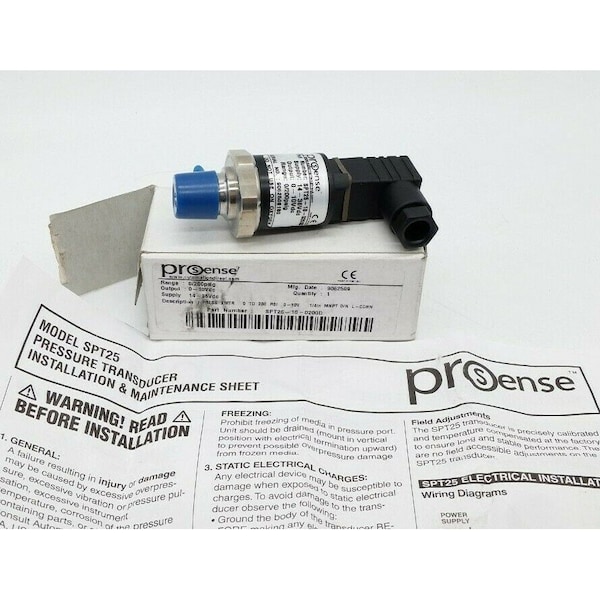 Prosense Pressure Transducer SPT25-10-0200D | Zoro