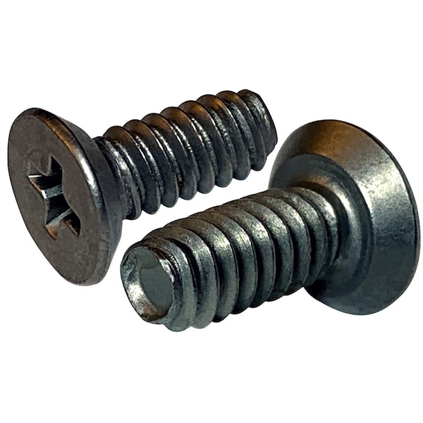 Newport Fasteners #10-24 x 1/2 in, 410 Stainless Steel Flat Head ...