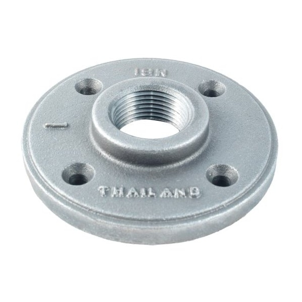 Msi Products 2-1/2in INDUSTRIAL 150lb Black Malleable Iron Floor Flange ...