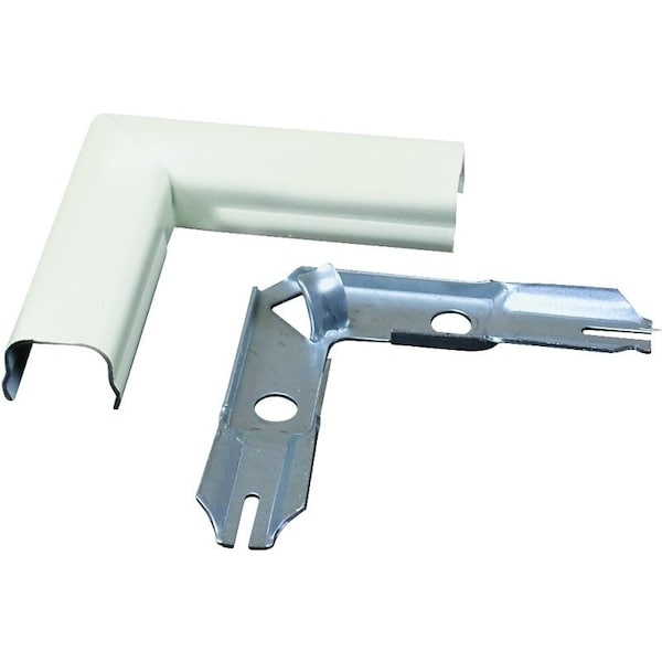 Legrand Wiremold Raceway Elbow, Flat, Metal, Ivory B-6 | Zoro