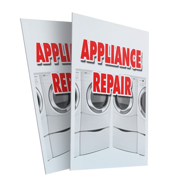 Signmission Appliance Repair, Plastic Signs Only 24 Inch x 36 Inch ...