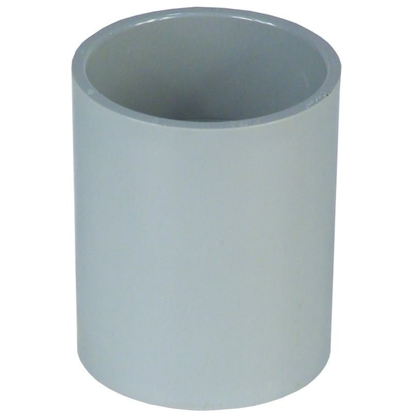 Carlon Conduit Fitting Coupling, 2 in, PVC, PVC Coated, Gray E940JR-CTN ...