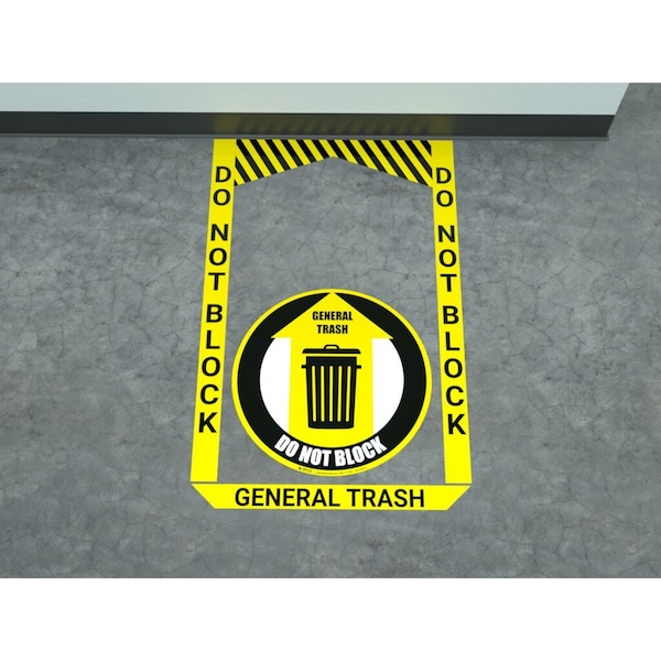 Creative Safety Supply Floor Sign Bundle, 48 in Height, 72 in Width ...