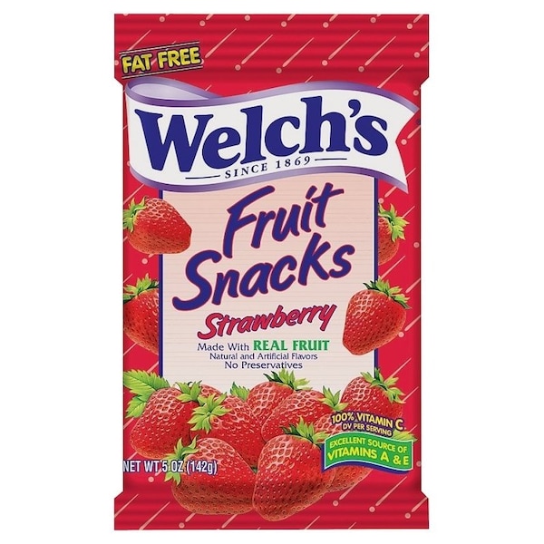 Welchs PIM05096 Fruit Snack, Strawberry Flavor, 5 oz 653511 | Zoro