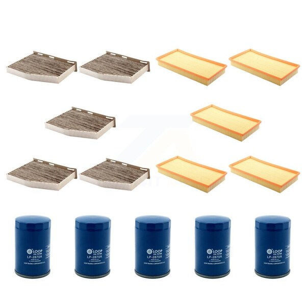 Pur 5X Air + 5X Cabin + 5X Engine Oil Filter 15 Total Kit For ...
