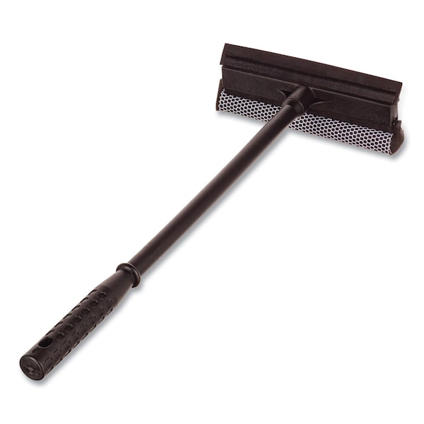Unger Auto Squeegee, 8" Rubber Blade, 8" Mesh Scrubber, 21" Plastic ...