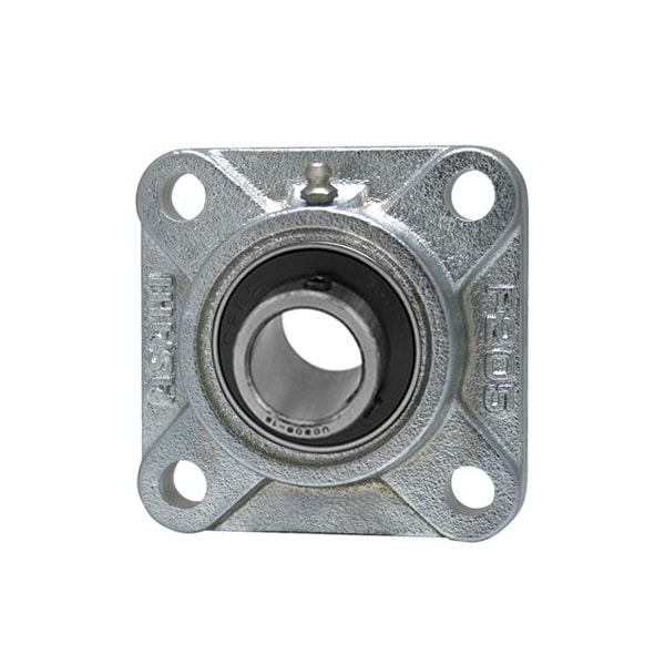 Ami Bearings SINGLE ROW BALL BEARING - 2in WIDE SET SCREW NICKEL 4-BOLT ...