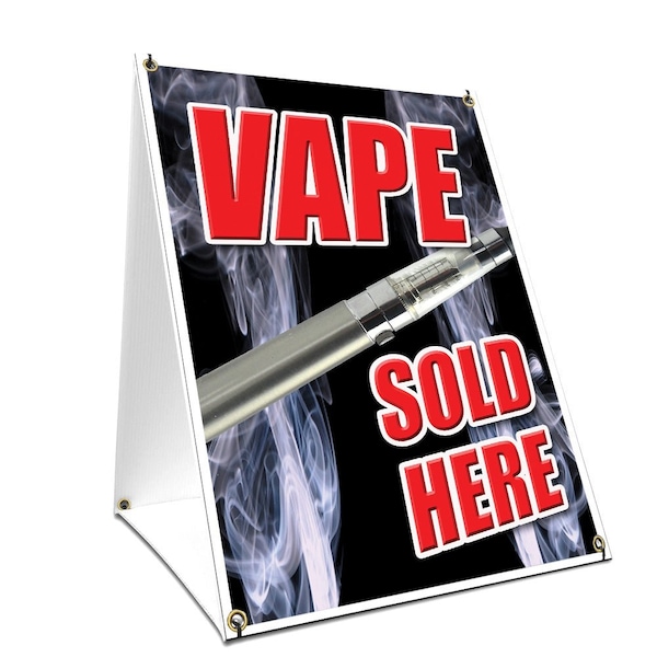 Signmission Vape Sold Here, 36 Inch x 24 Inch A-frame Yard Sign ...