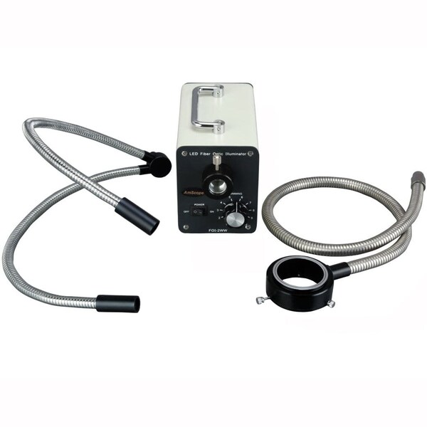 Amscope 20W LED Fiber Optic O-Y Light Microscope Illuminator LED-20WYR ...