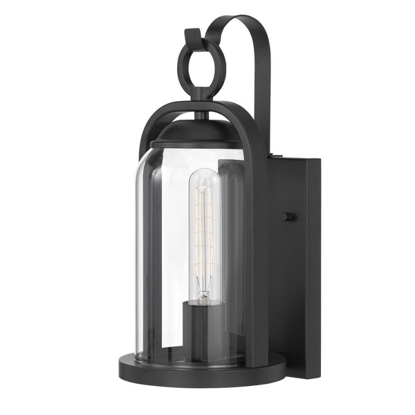 Worldwide Lighting 13 in. Essex 1-Light Outdoor Wall Sconce with Bell ...