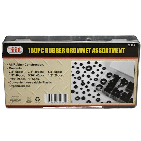 Cool Kitchen Rubber Grommet Assortment, 180 Piece CO3996537 | Zoro