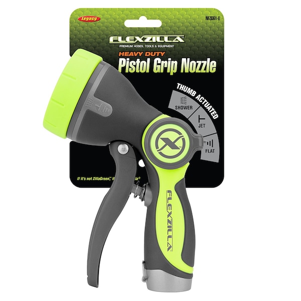 Flexzilla Heavy Duty Pistol Grip Garden Hose Nozzl NFZG61-E | Zoro